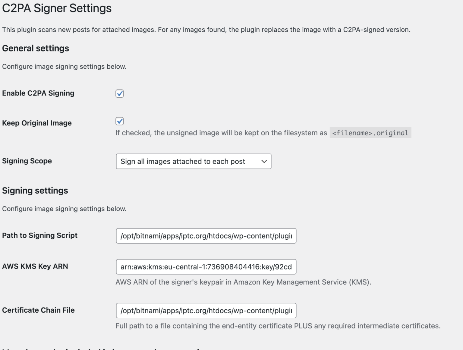 IPTC develops Wordpress module for C2PA content signing - IPTC